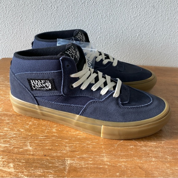 Vans | Shoes | Vans Skate Half Cab Navy Blue Gum Size 8 | Poshmark